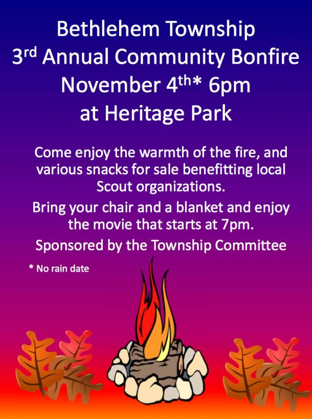 Third Annual Community Bonfire: November 4th at 6pm at Heritage Park ...