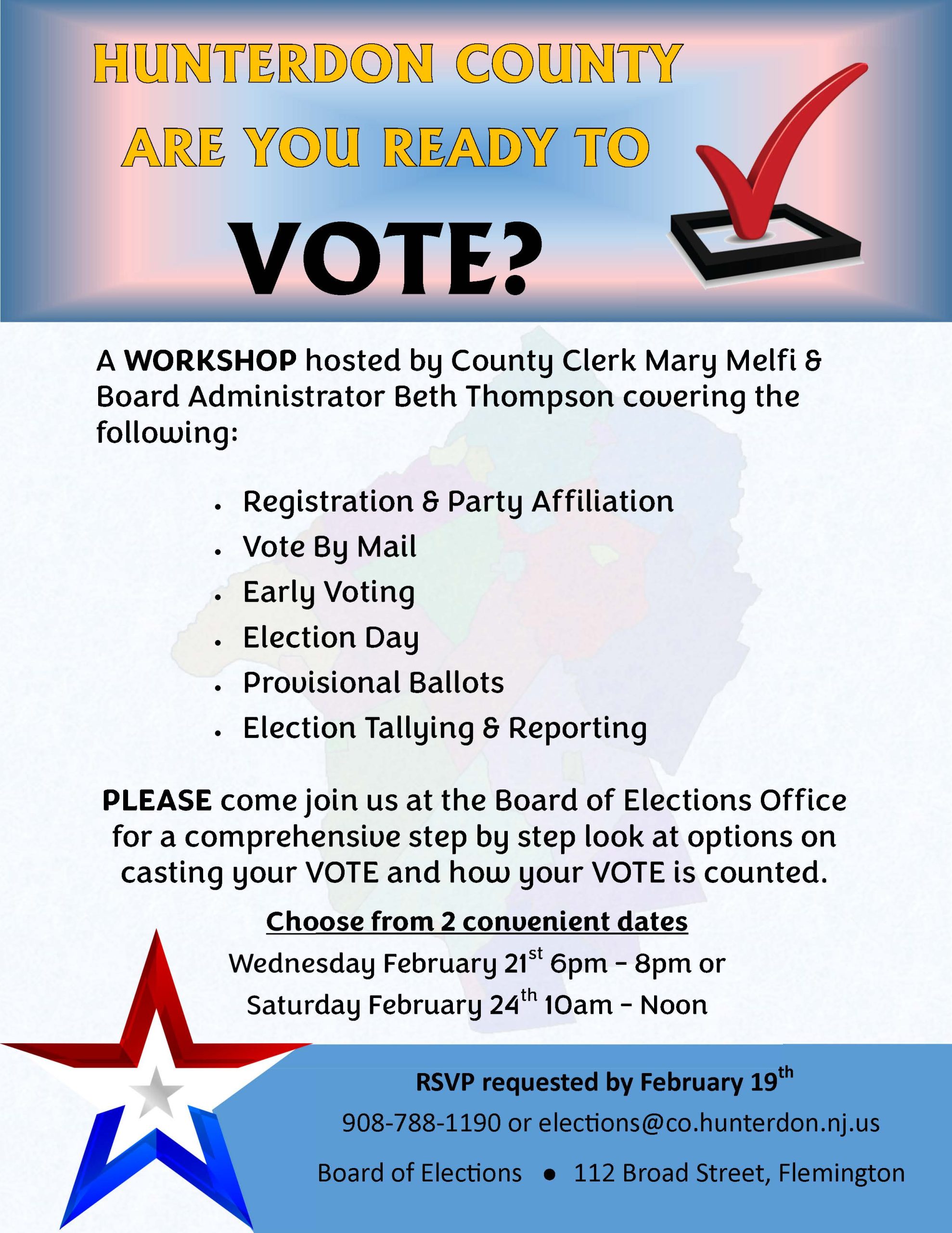 Are You Ready to Vote? | Township of Bethlehem