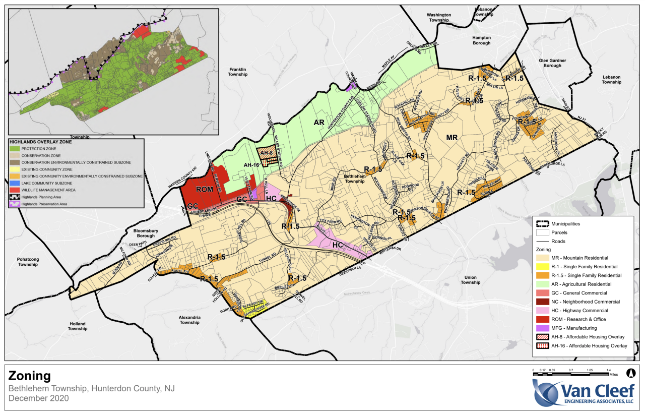 Bethlehem Township Zoning Map | Township of Bethlehem
