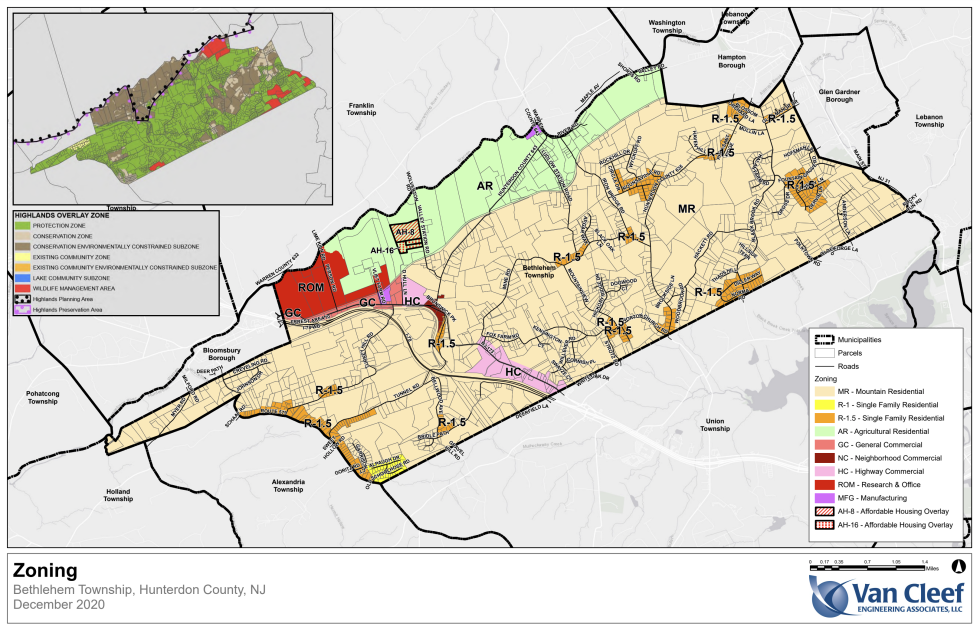 Bethlehem Township Zoning Map | Township of Bethlehem